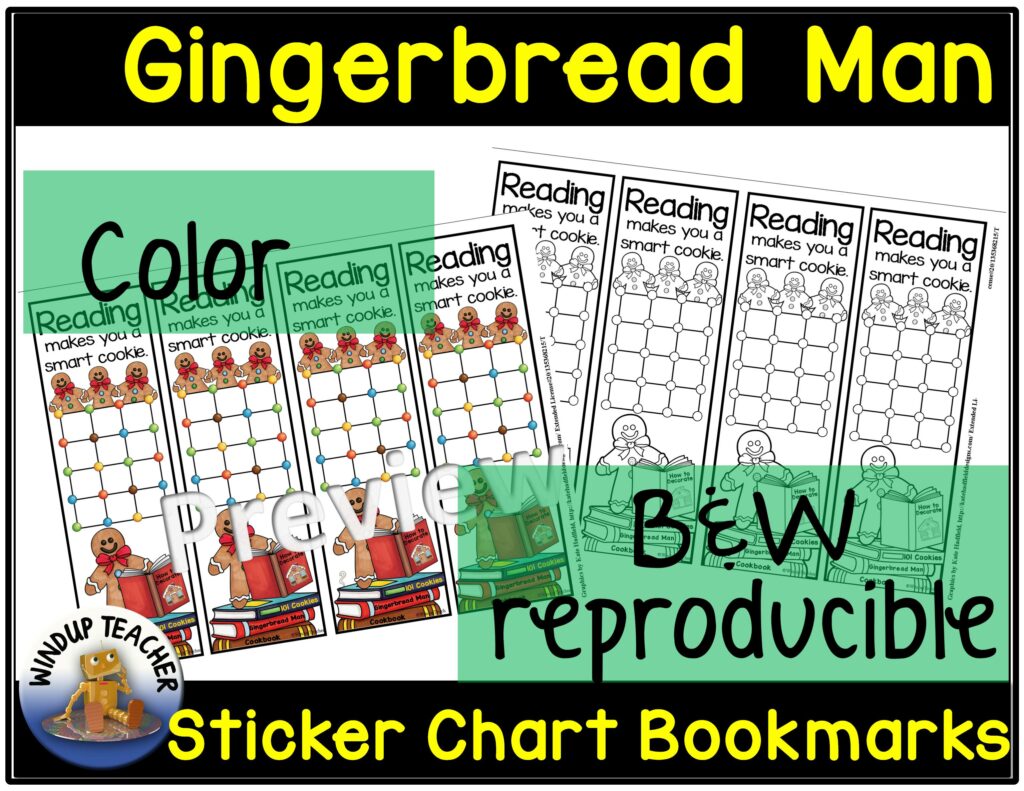Gingerbread Man Bookmark BUNDLE - Made By Teachers