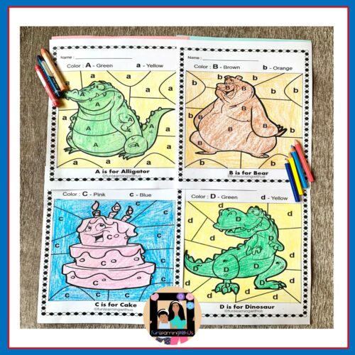 Alphabet Color by Code | Letter Recognition - Made By Teachers