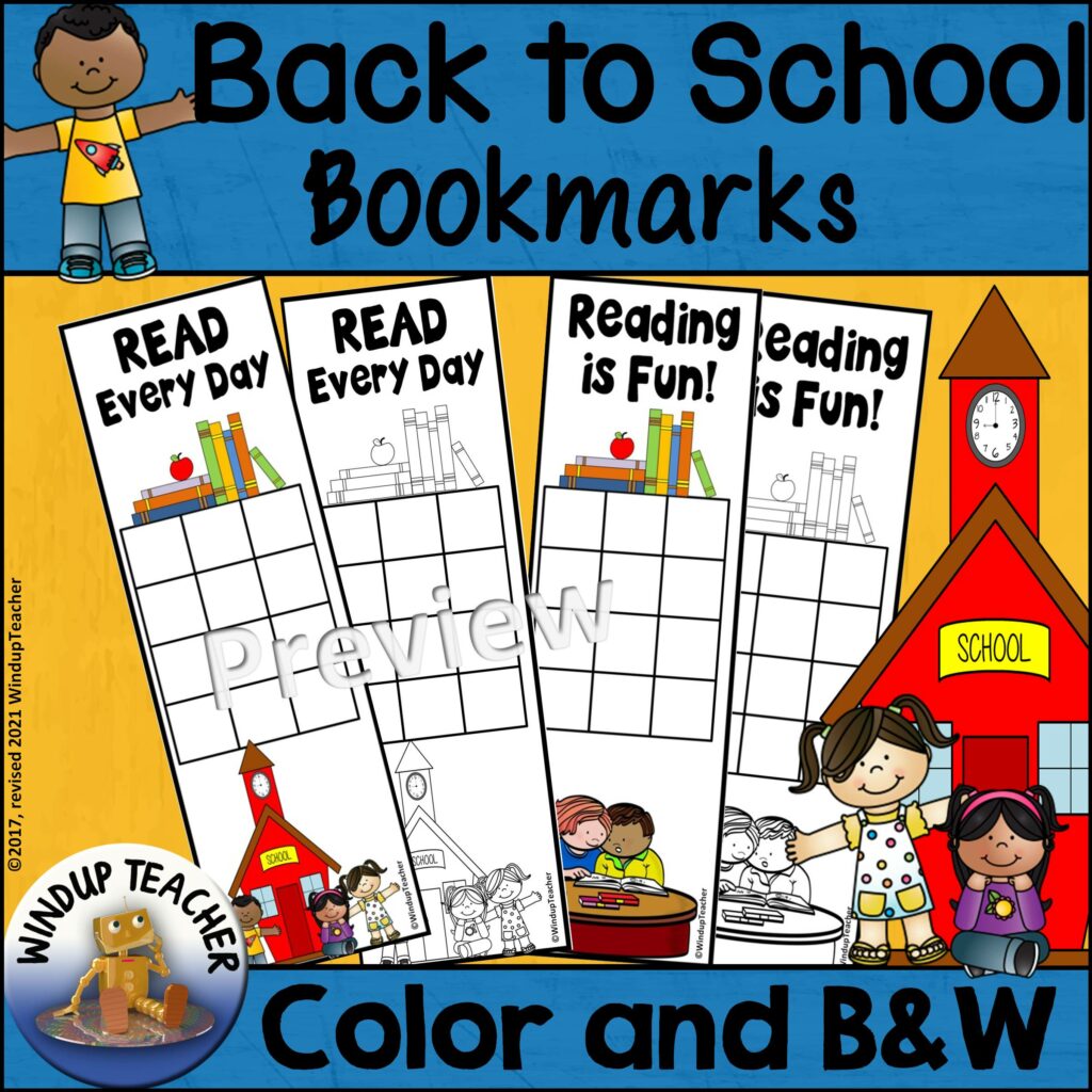 Back to School Reading Bookmarks - Made By Teachers