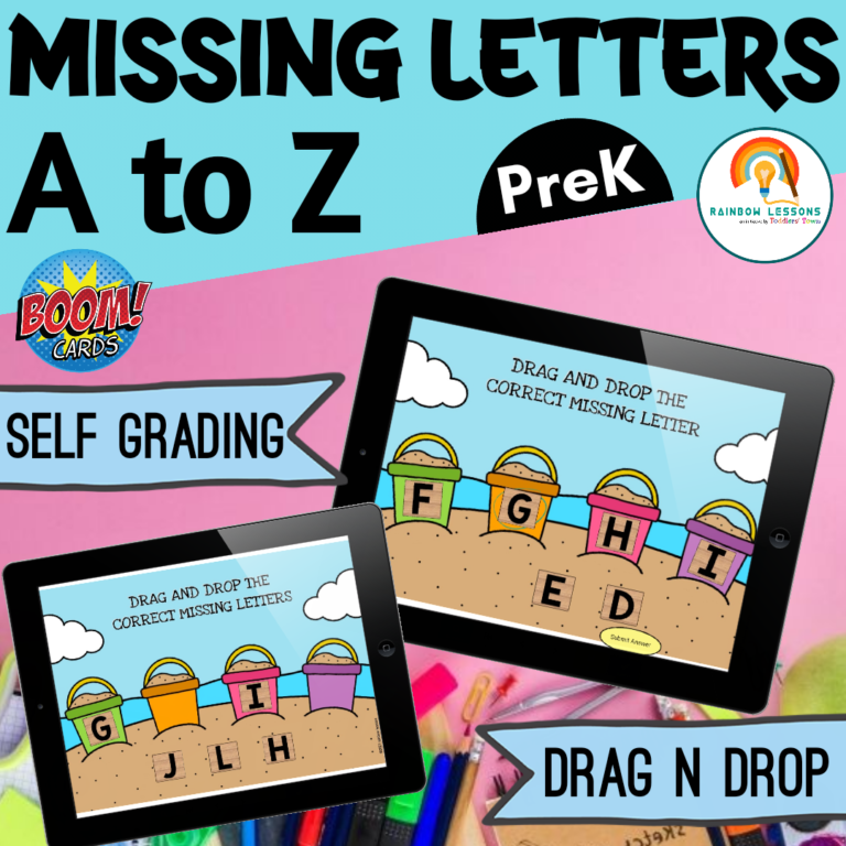 Missing Letters Boom Cards - Made By Teachers