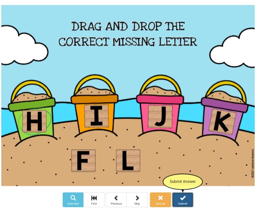 Missing Letters Boom Cards - Made By Teachers