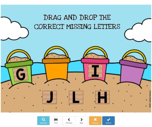 Missing Letters Boom Cards - Made By Teachers