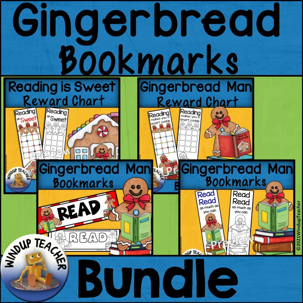 Gingerbread Man Bookmark BUNDLE | Made By Teachers