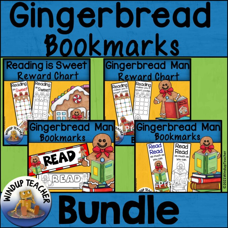 Gingerbread Man Bookmark BUNDLE | Made By Teachers