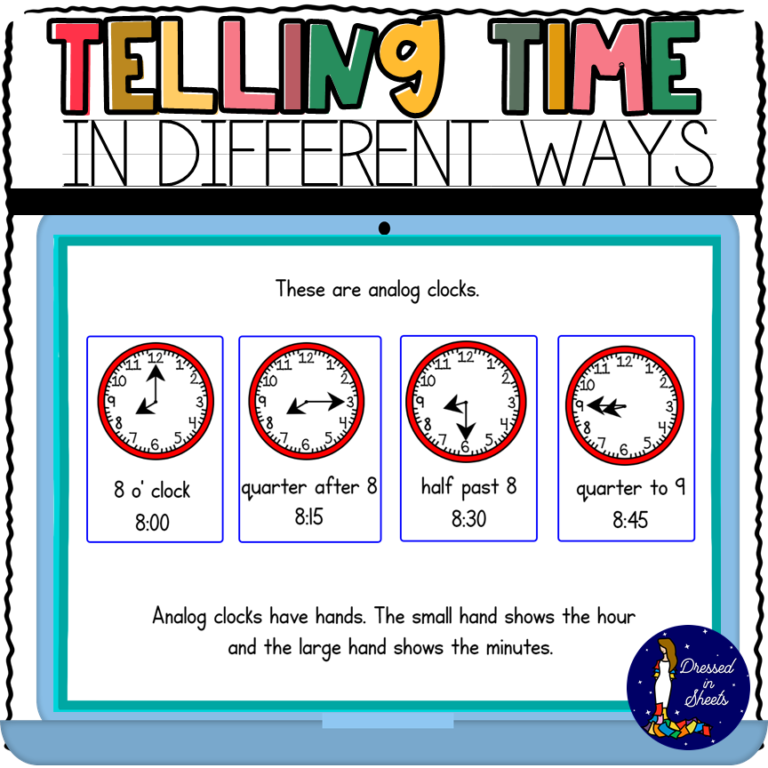 Telling Time in Different Ways BOOM Cards | Made By Teachers