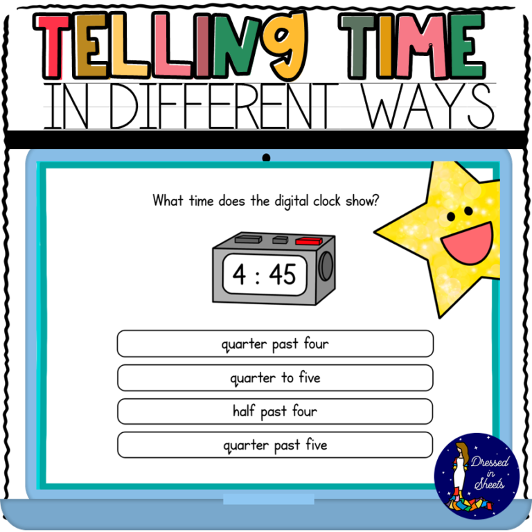 Telling Time in Different Ways BOOM Cards | Made By Teachers