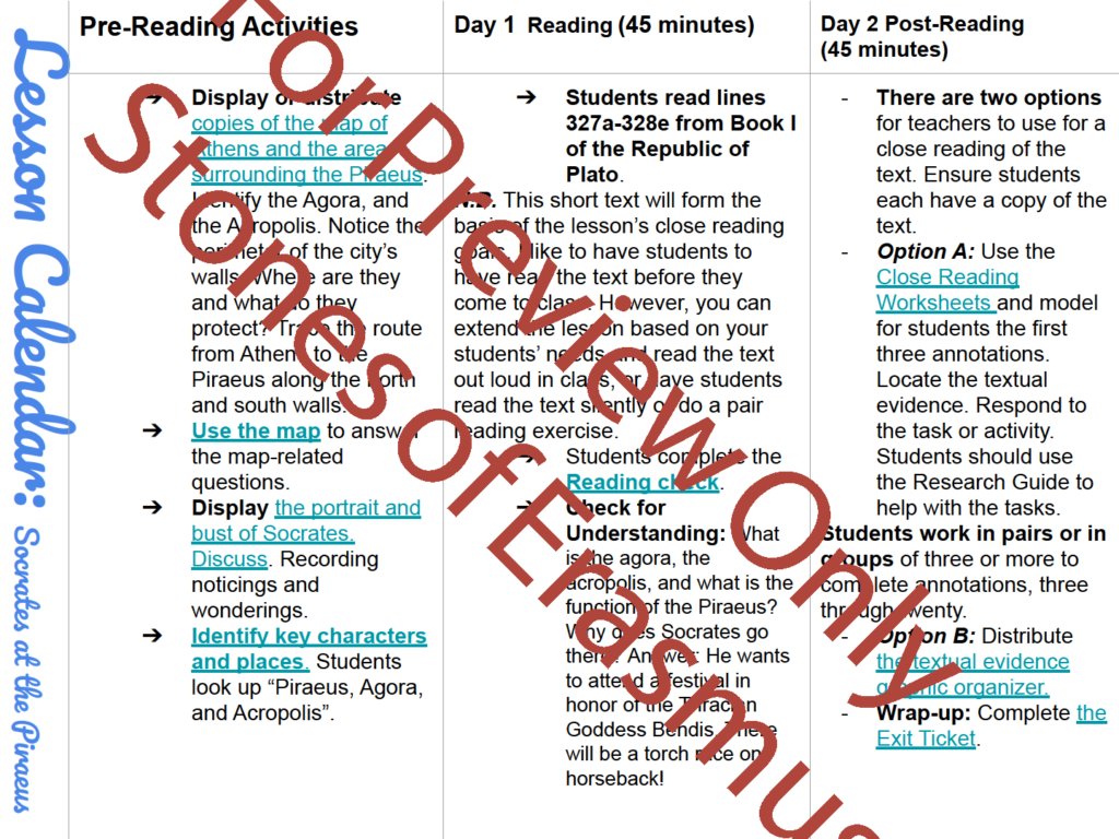 Socrates in Athens Introductory Bundle: Philosophy in the Classroom ...