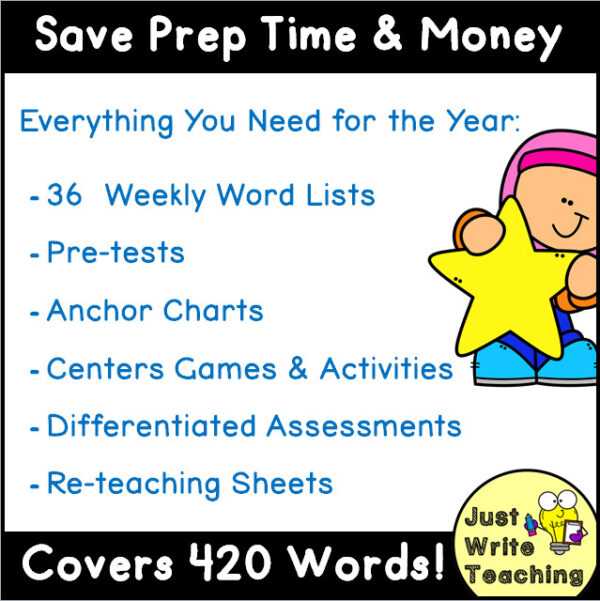 Back to School - First Grade Spelling Curriculum - Made By Teachers