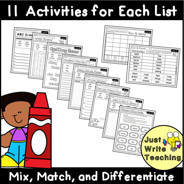 Back to School - First Grade Spelling Curriculum - Made By Teachers