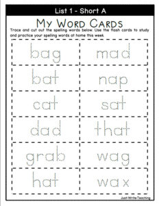 Back to School - First Grade Spelling Curriculum - Made By Teachers