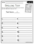 Back to School - First Grade Spelling Curriculum - Made By Teachers