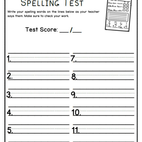 Back to School - First Grade Spelling Curriculum | Made By Teachers