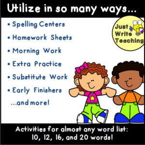 Spelling Activities and Games for Any Word List - Made By Teachers