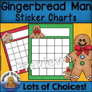 Gingerbread Man Sticker Charts | Made By Teachers