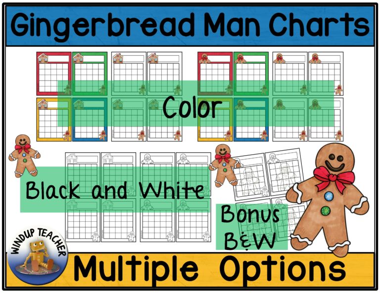 Gingerbread Man Sticker Charts | Made By Teachers