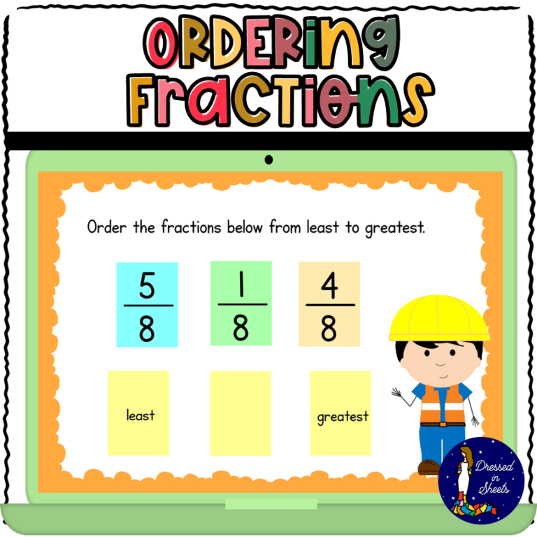 Ordering Fractions BOOM Cards | Made By Teachers
