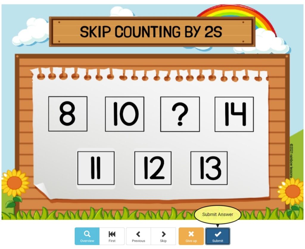Skip Counting Numbers by 2s to 50 - Made By Teachers