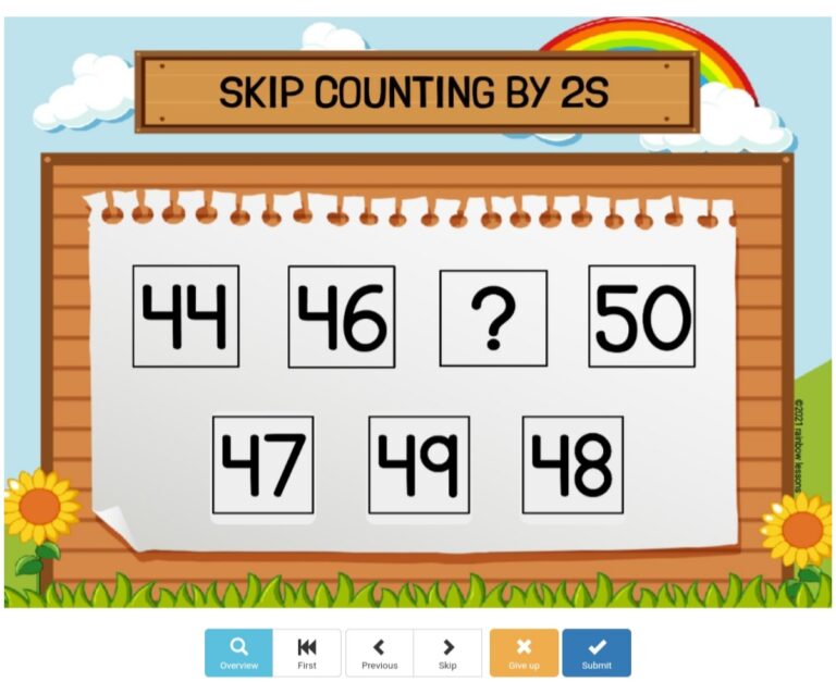 Skip Counting Numbers by 2s to 50 | Made By Teachers
