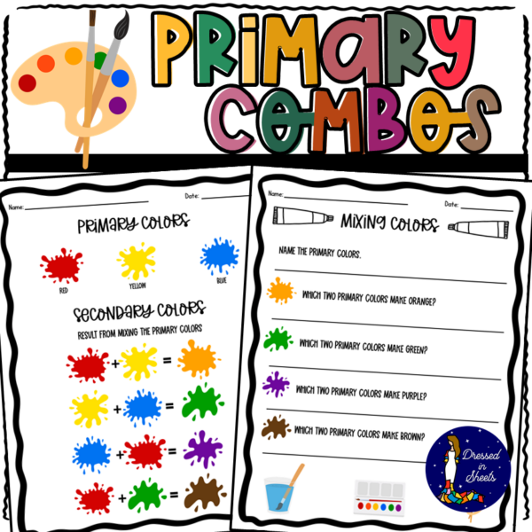 FREEBIE Primary Color Combinations | Made By Teachers
