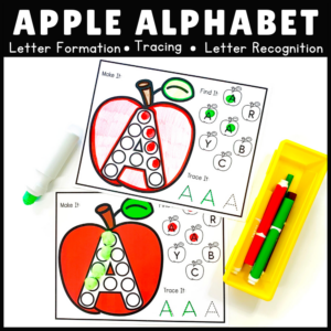 Alphabet Formation Apple Theme Worksheets - Made By Teachers