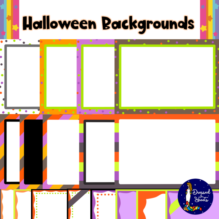 Halloween BOOM Backgrounds - Made By Teachers