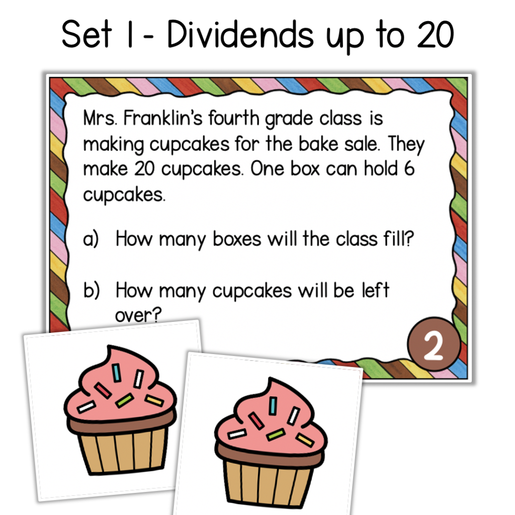 Intro to Division With Remainders Task Cards | Made By Teachers