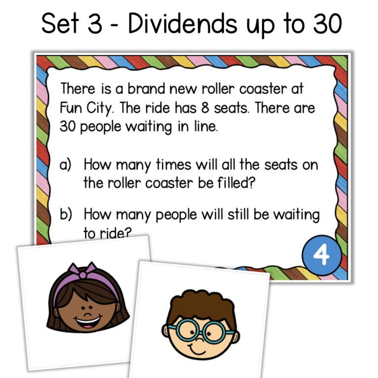 Intro to Division With Remainders Task Cards | Made By Teachers