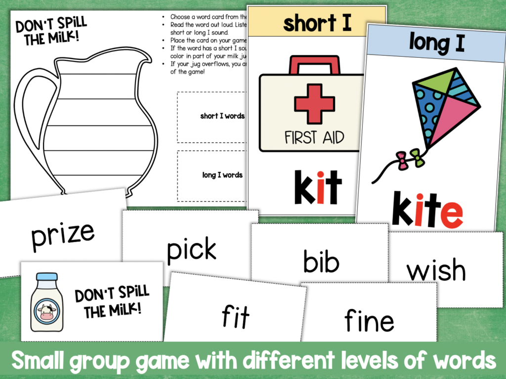 Short I Long I Vowels Phonics Worksheets Intervent | Made By Teachers