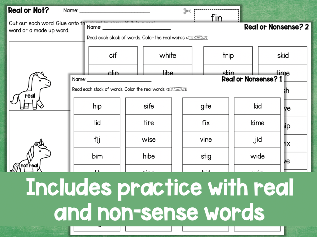 Short I Long I Vowels Phonics Worksheets Intervent | Made By Teachers