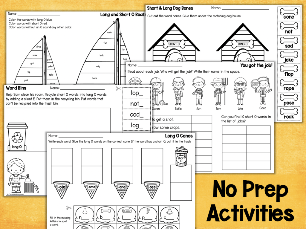 Short O Long O Vowels Phonics Worksheets | Made By Teachers