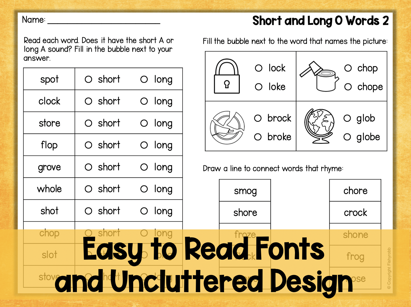 Short O Long O Vowels Phonics Worksheets | Made By Teachers
