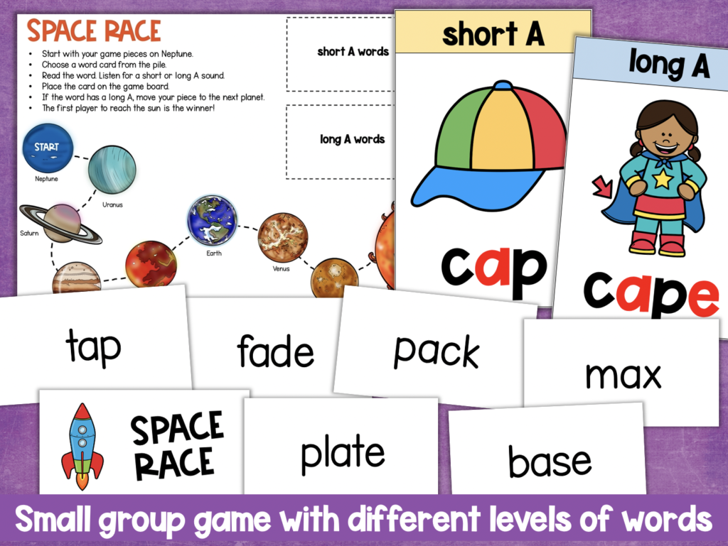 Short A Long A Words Phonics Worksheets - Made By Teachers