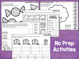 Short A Long A Words Phonics Worksheets | Made By Teachers