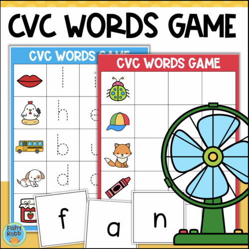 CVC Words Game Word Building Phonics Activity - Made By Teachers