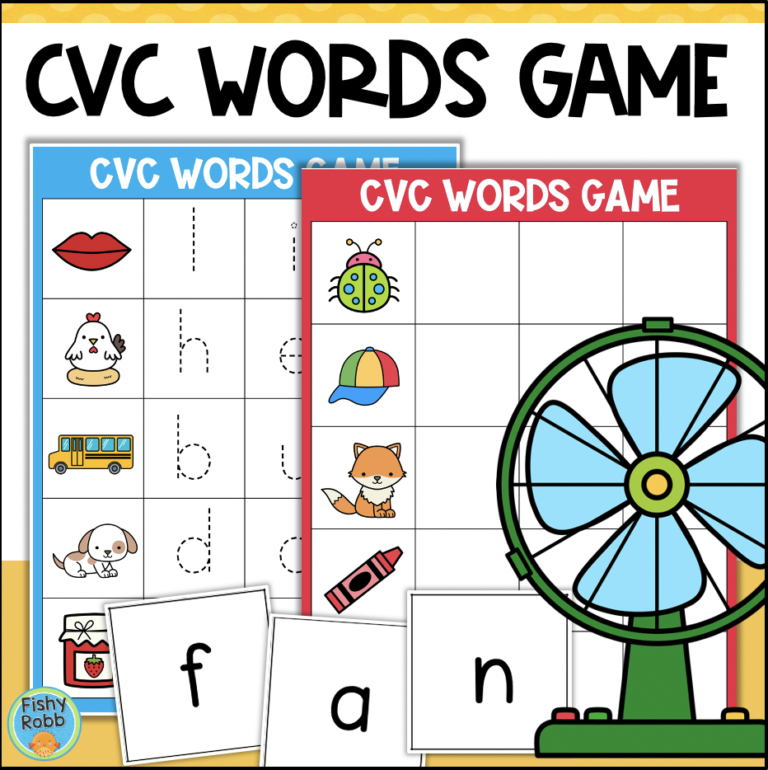 CVC Words Game Word Building Phonics Activity - Made By Teachers
