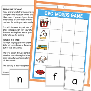 CVC Words Game Word Building Phonics Activity - Made By Teachers