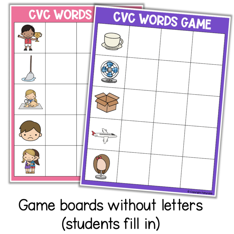CVC Words Game Word Building Phonics Activity - Made By Teachers