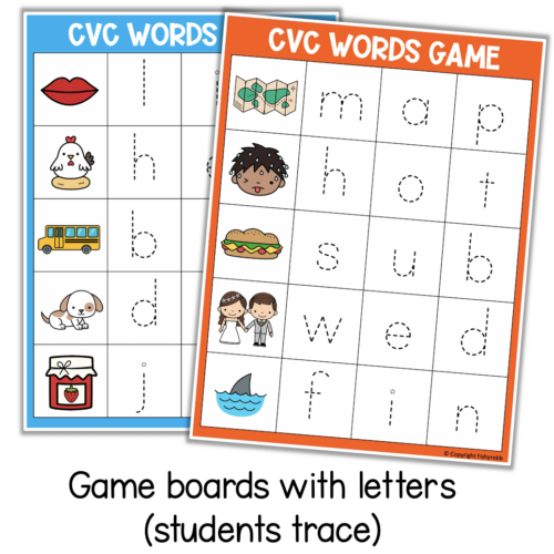 CVC Words Game Word Building Phonics Activity - Made By Teachers
