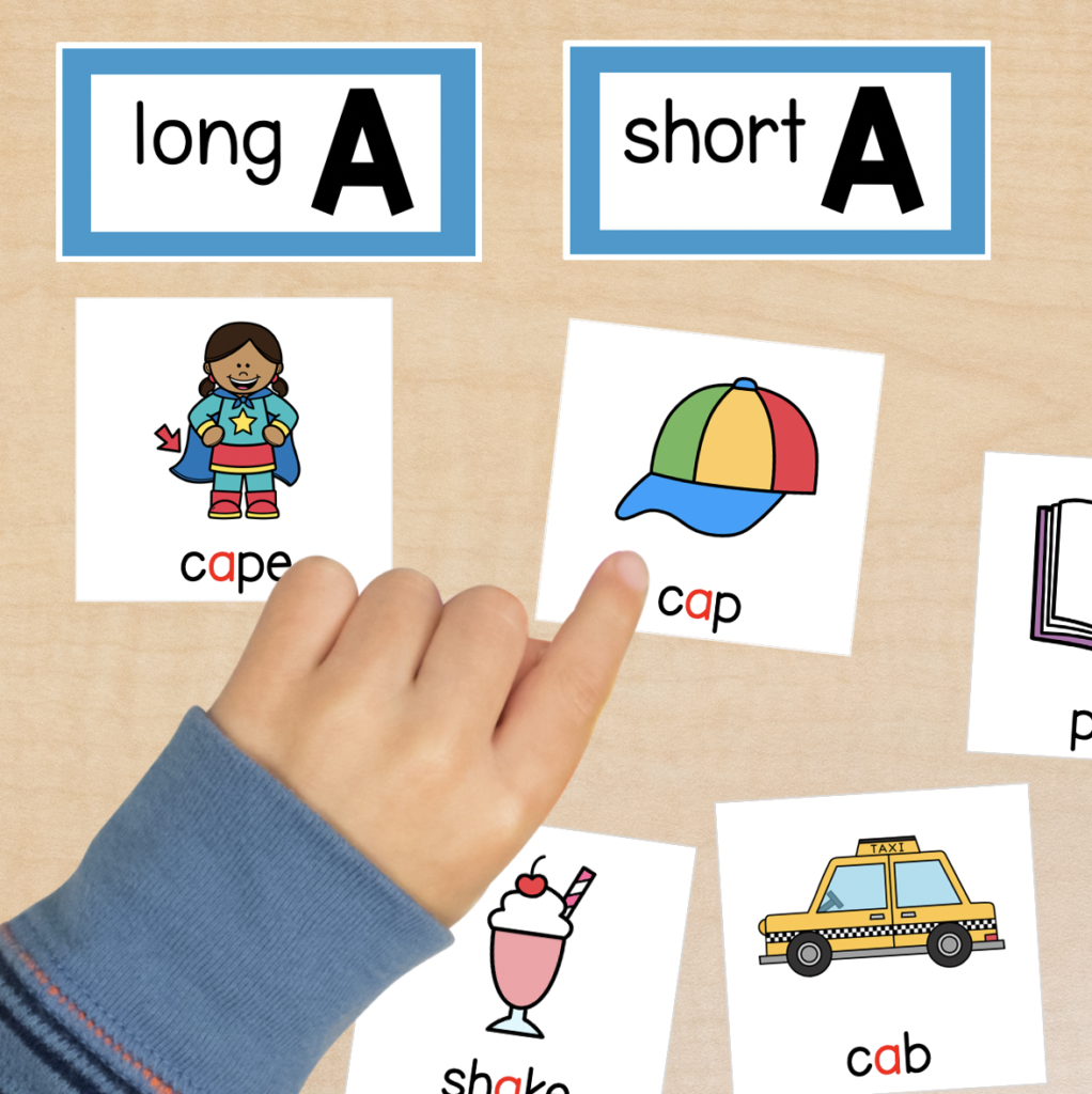 Word Sorts LONG & SHORT VOWELS Word Cards CVC CVCe | Made By Teachers