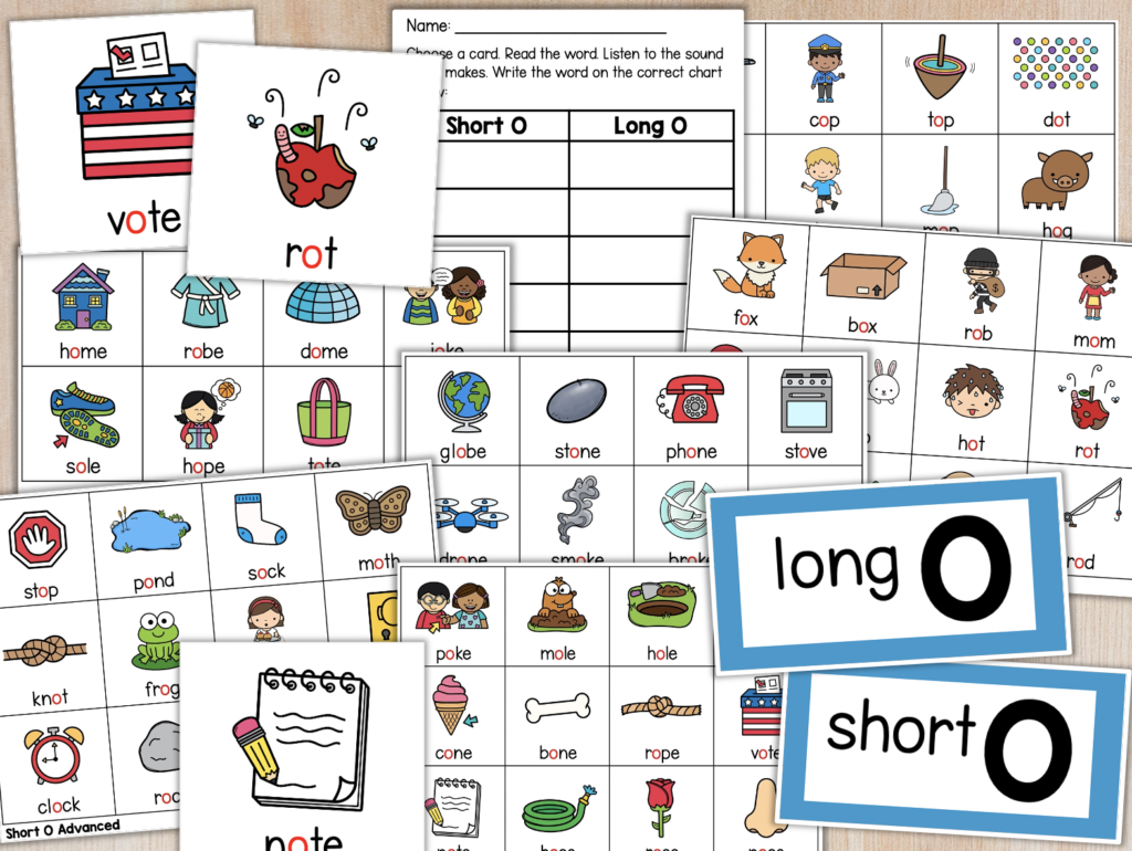 Word Sorts LONG & SHORT VOWELS Word Cards CVC CVCe | Made By Teachers