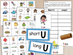 Word Sorts LONG & SHORT VOWELS Word Cards CVC CVCe - Made By Teachers