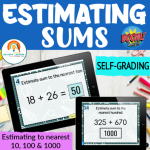 Estimating Sums | Rounding to the nearest 10 & 100 - Made By Teachers