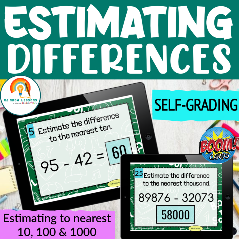 Estimating Differences | Rounding to the nearest - Made By Teachers