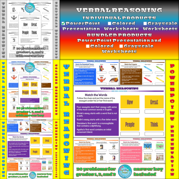 Verbal Reasoning (Task Cards in PowerPoint) | Made By Teachers