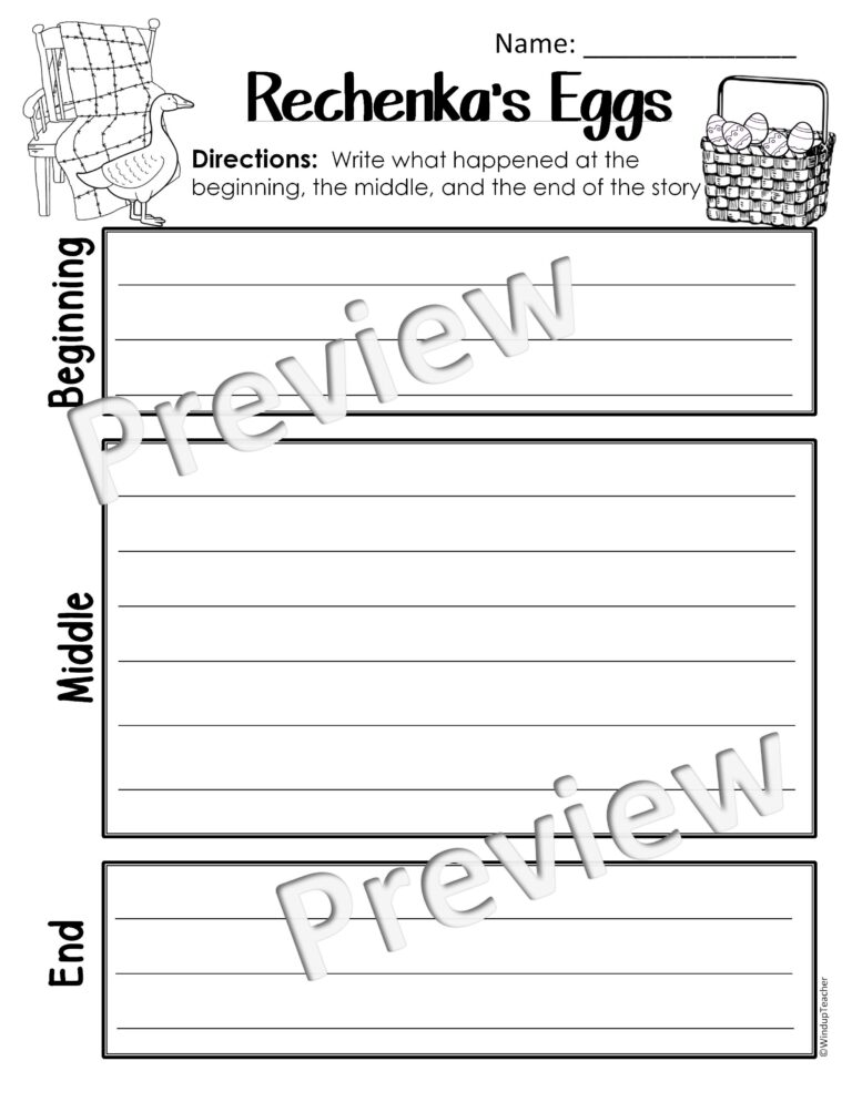 Rechenka's Eggs Activity Sheets | Print and Go! | Made By Teachers