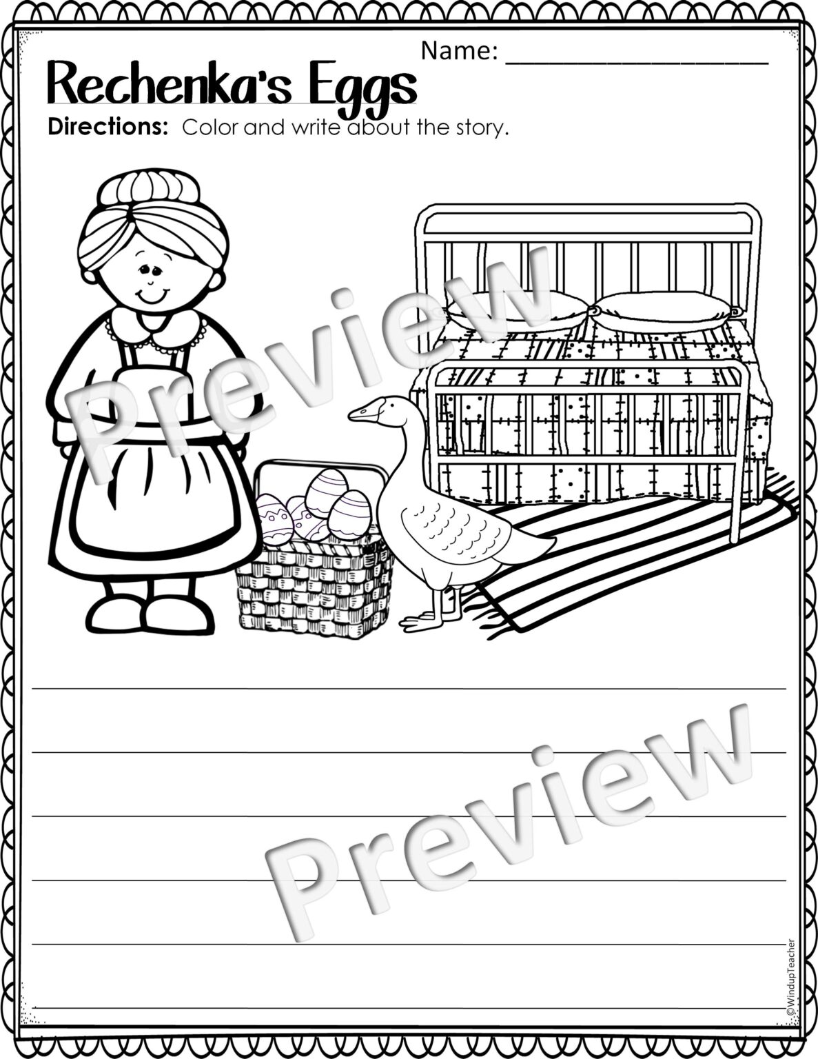 Rechenka's Eggs Activity Sheets | Print and Go! | Made By Teachers