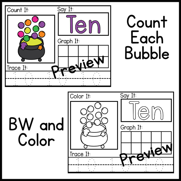 Morning Work Halloween Counting Activities - Made By Teachers