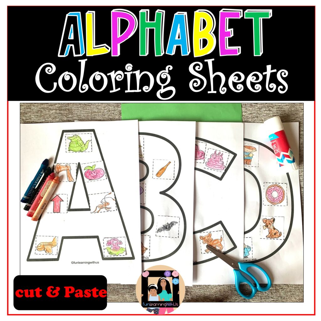 Alphabet Coloring Activity Beginning A-Z Sounds | Made By Teachers