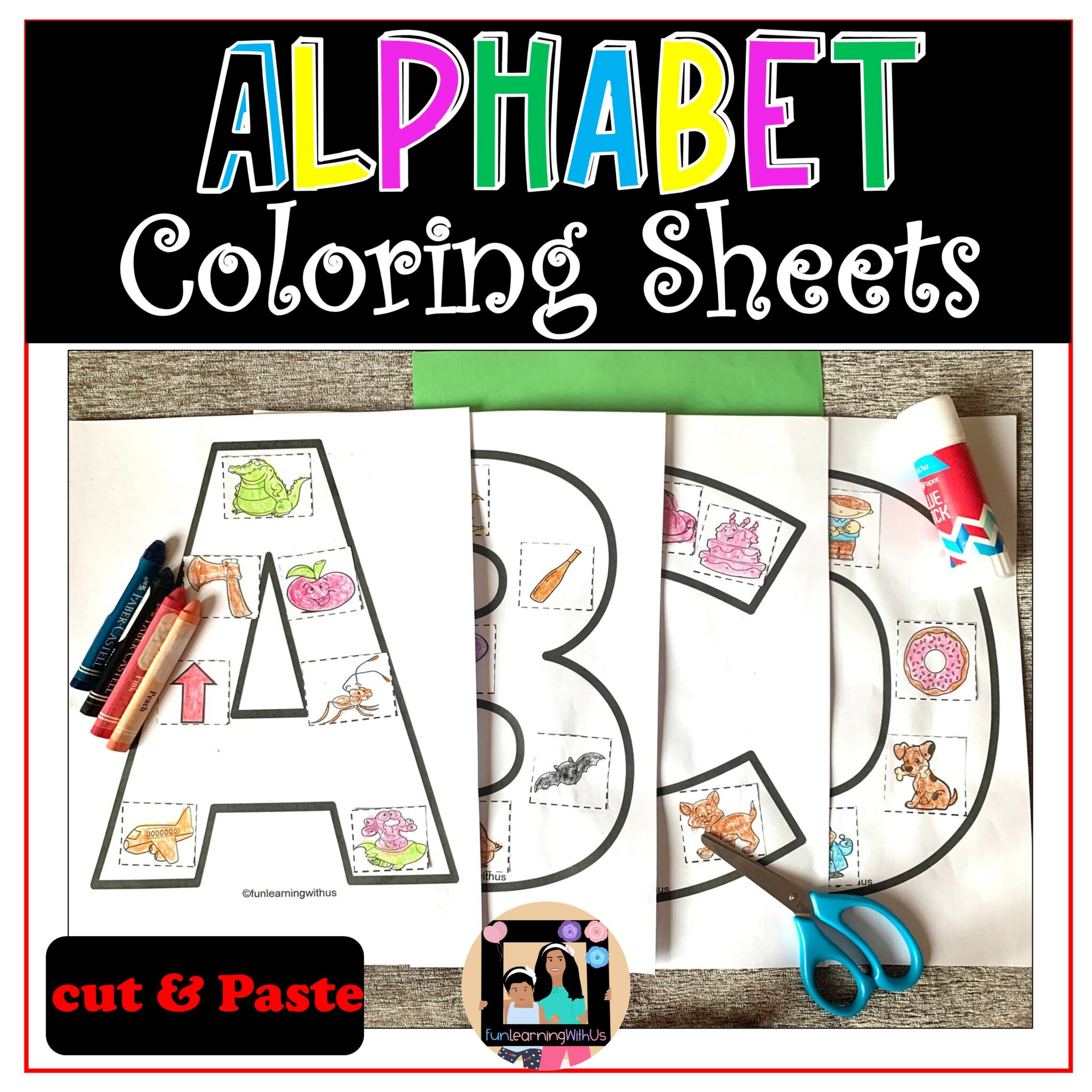 Alphabet Coloring Activity Beginning A-Z Sounds | Made By Teachers