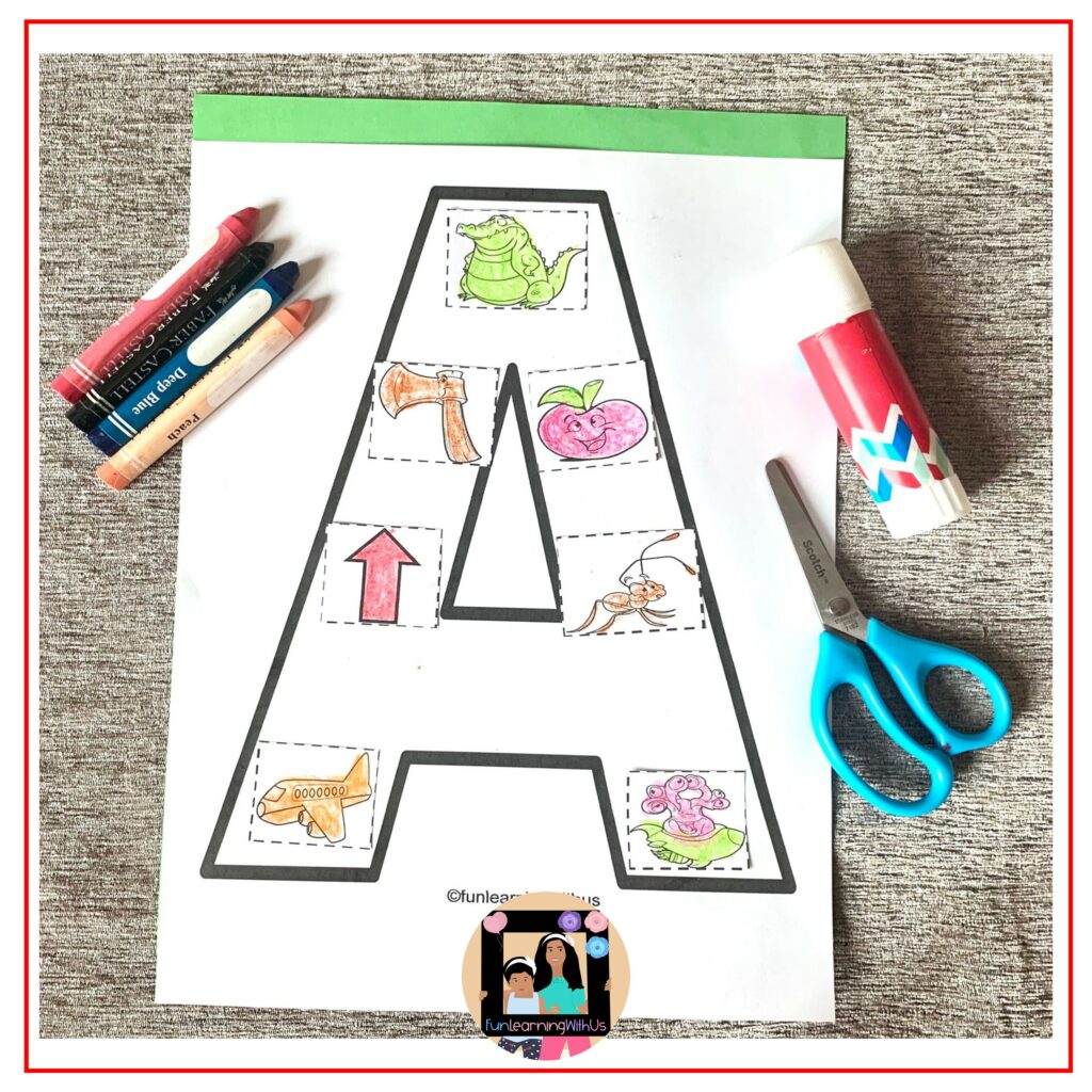Alphabet Coloring Activity Beginning A-Z Sounds | Made By Teachers